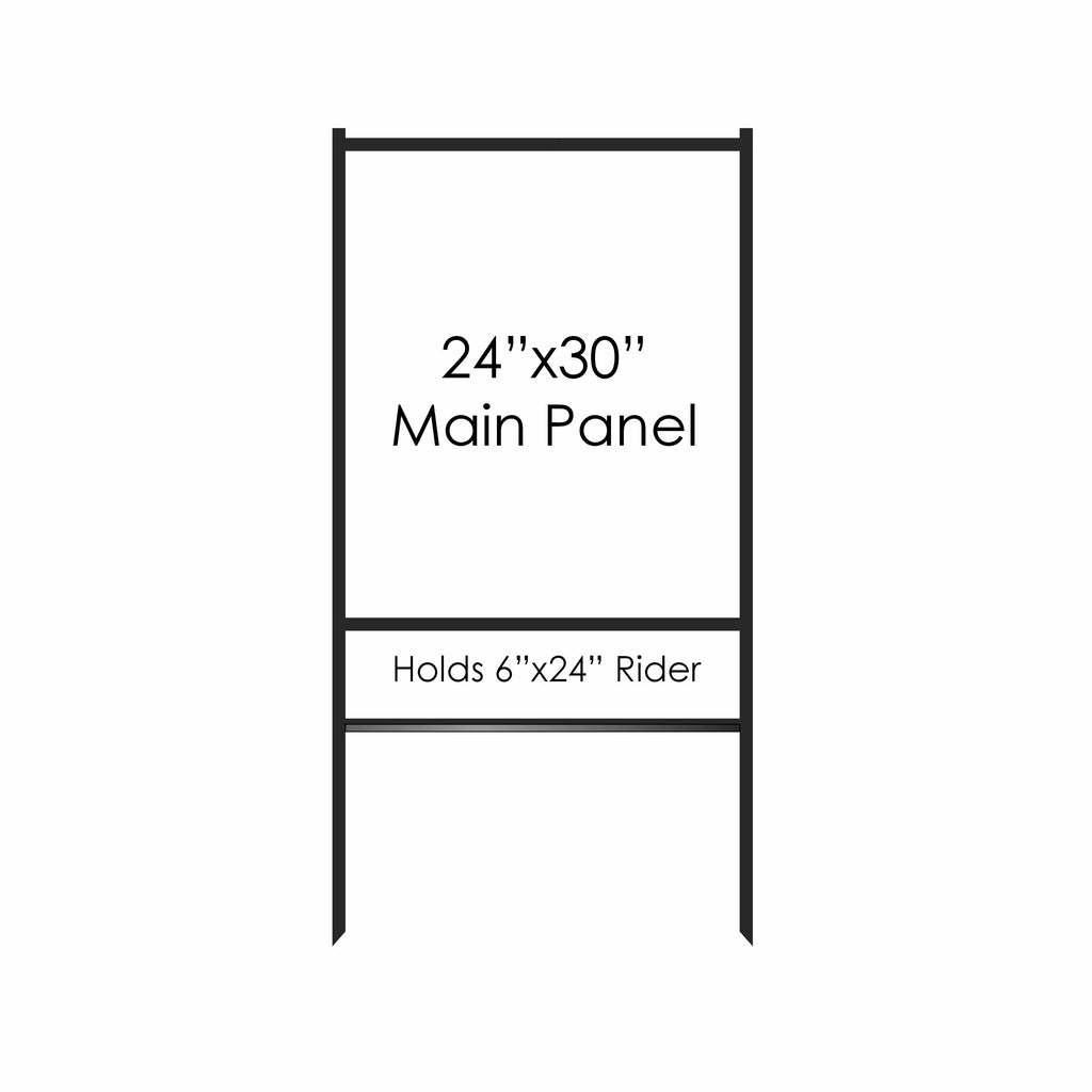 24"× 30" Combo Bolt-in/Slide-in Single Rider Frame – Signcraft